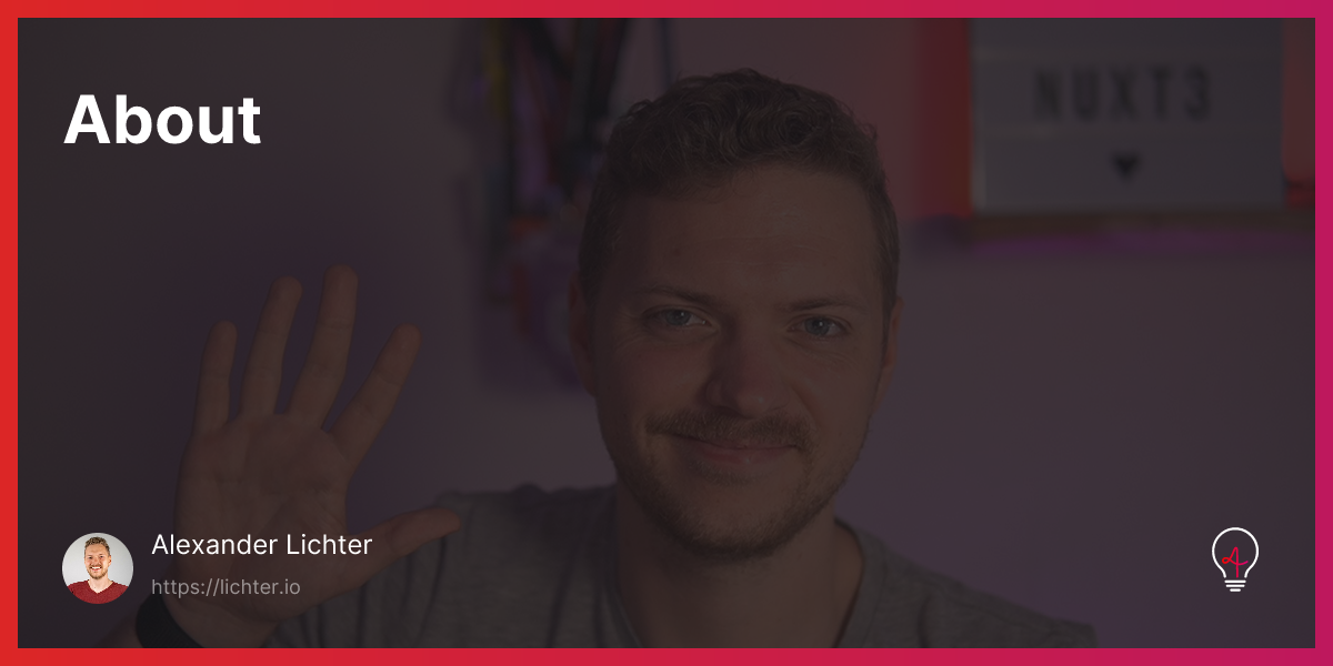 About - Alexander Lichter